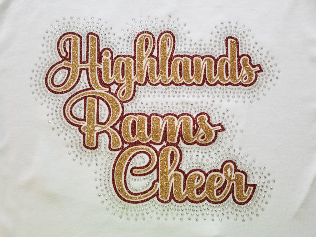 Highlands Rams Cheer Rhinestone Design – GrandChampBows