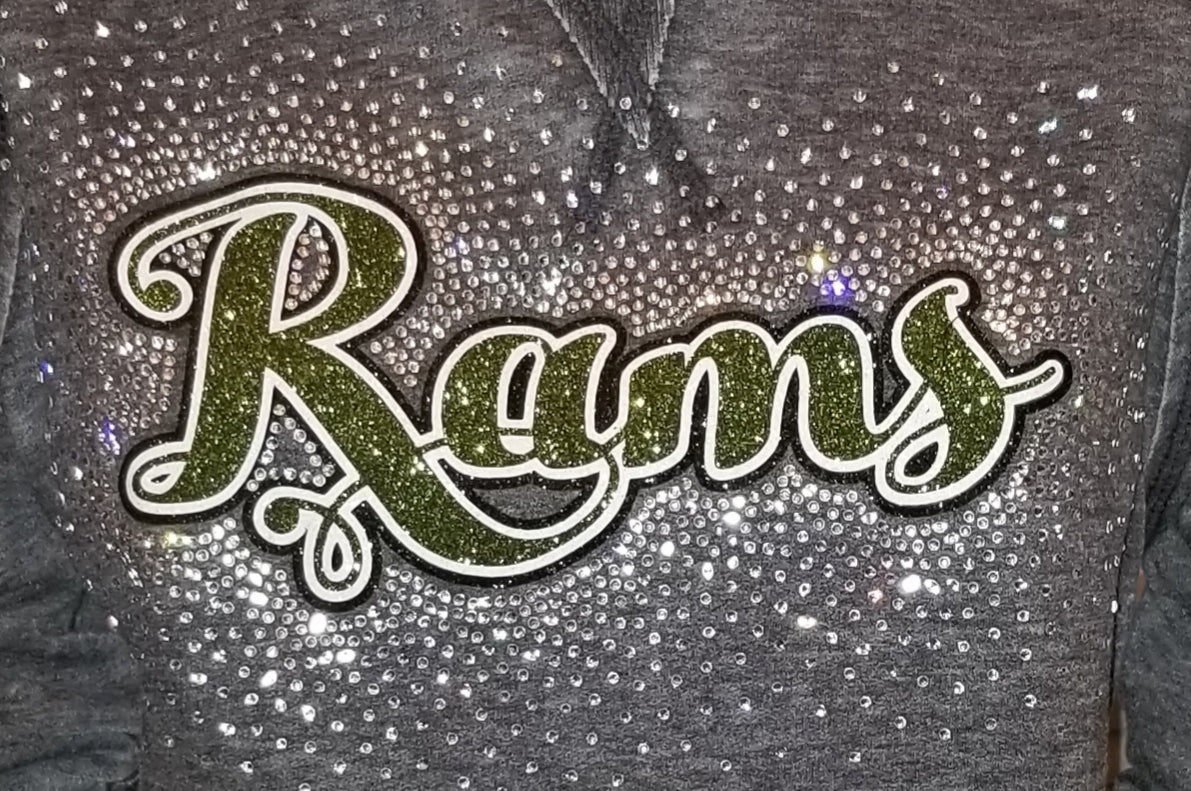 Pine Richland Rams Spectacular Bling Rhinestone Design – GrandChampBows