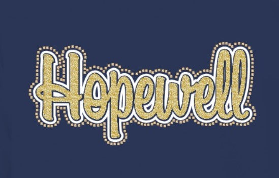 Hopewell Vikings Script Glitter & Rhinestone Design – GrandChampBows